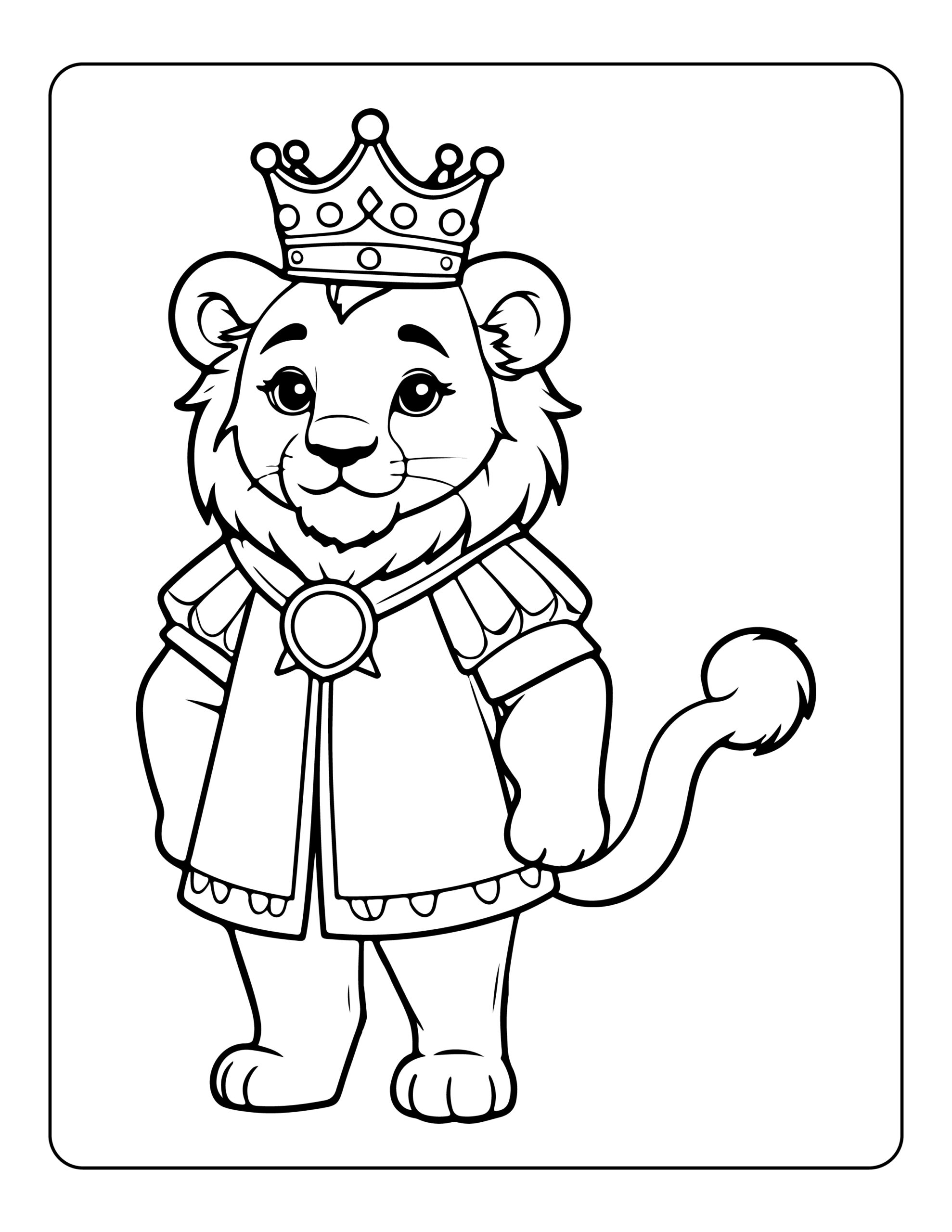 60 Free Lion Coloring Pages - Printable Cartoon Lion
