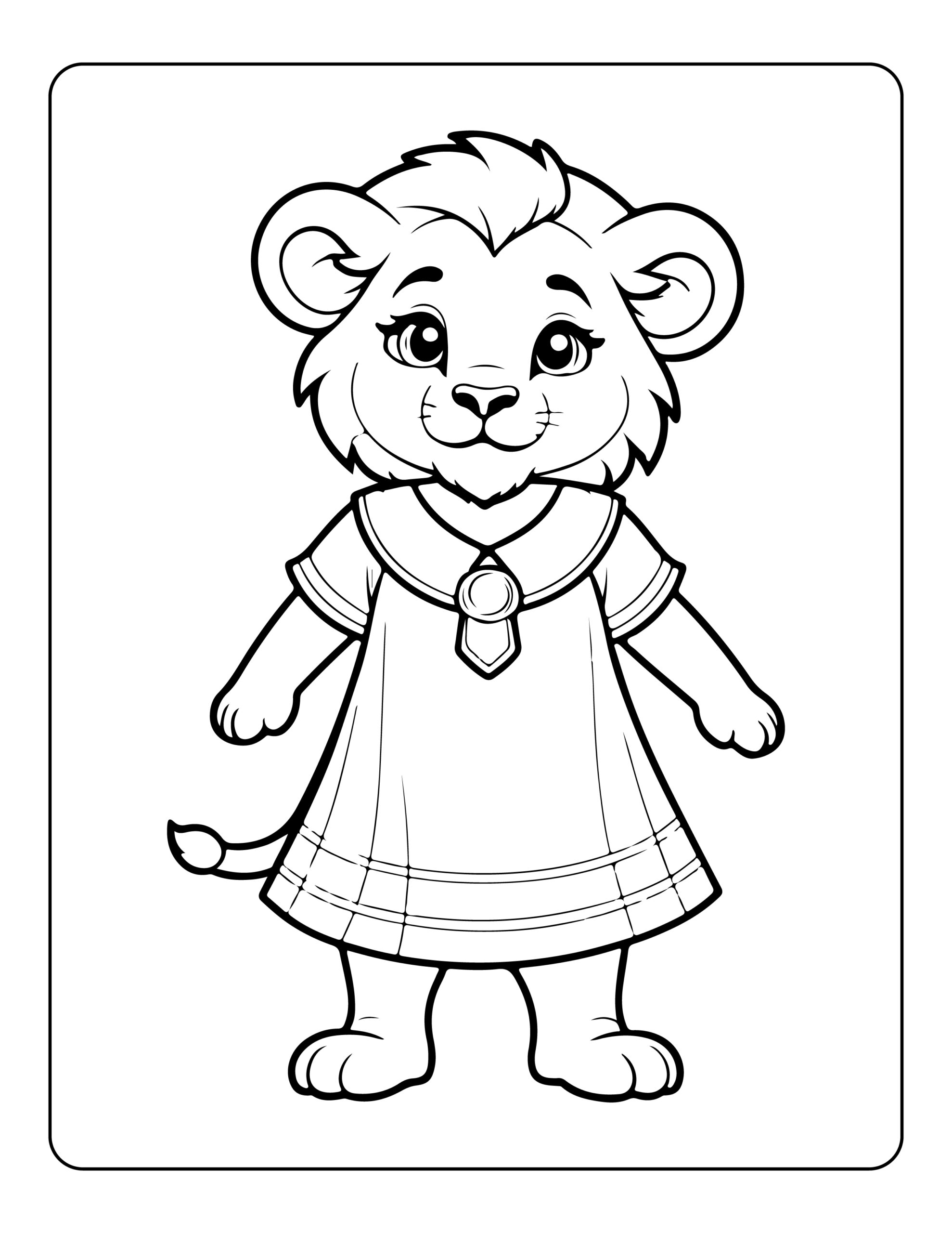 60 Free Lion Coloring Pages - Printable Cartoon Lion