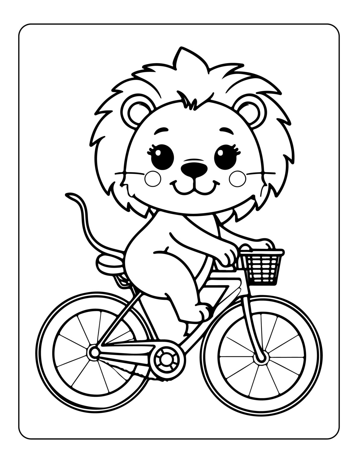 60 Free Lion Coloring Pages - Printable Cartoon Lion