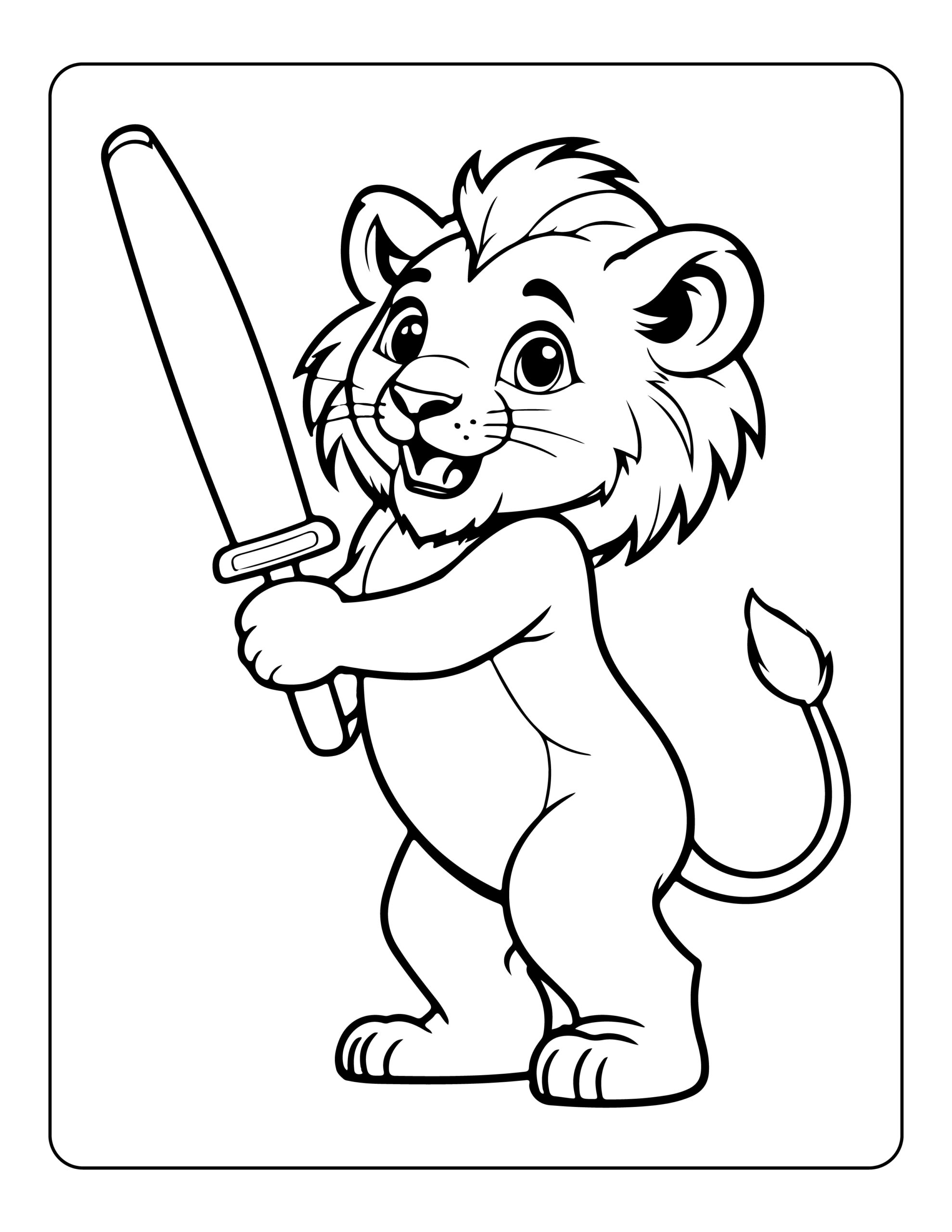 60 Free Lion Coloring Pages - Printable Cartoon Lion