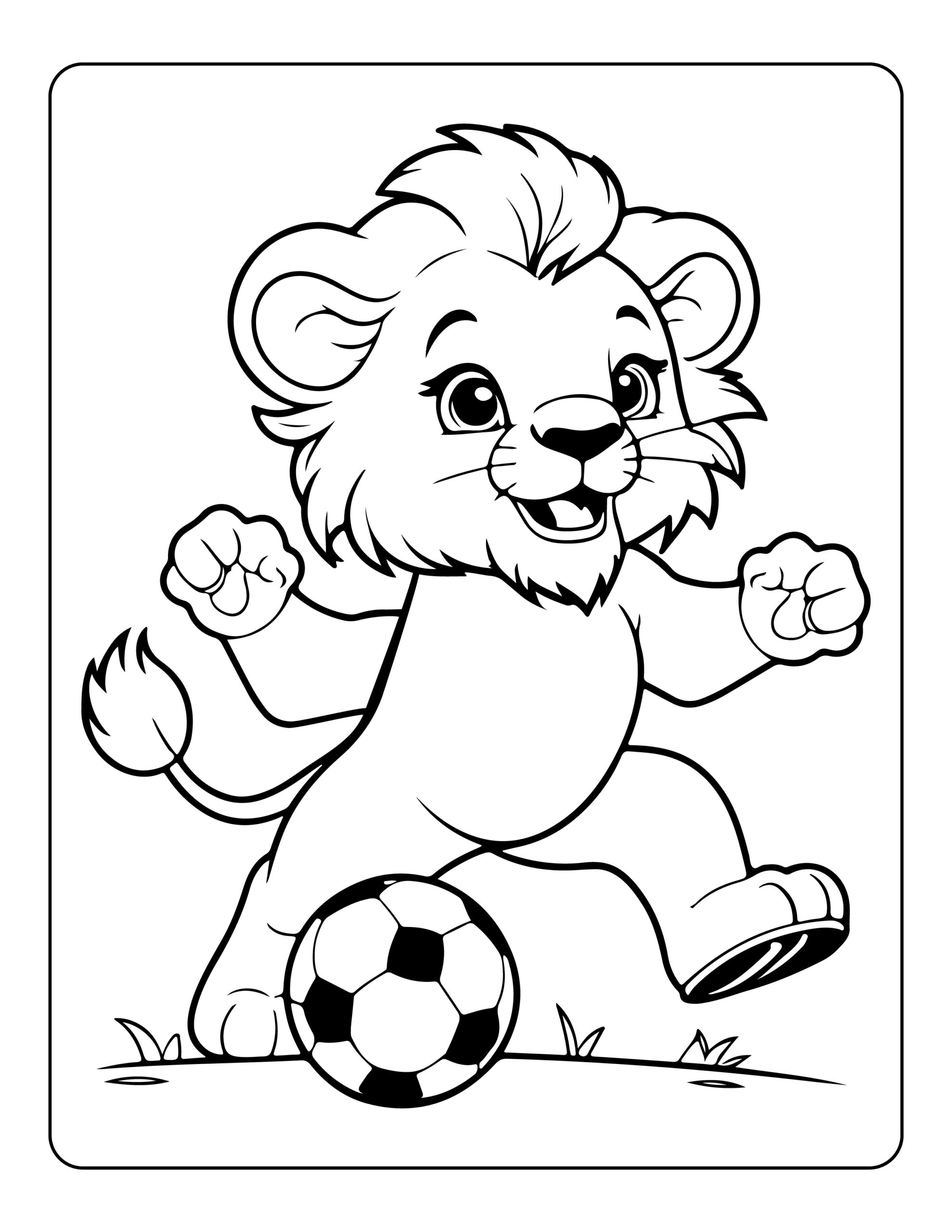 60 Free Lion Coloring Pages - Printable Cartoon Lion