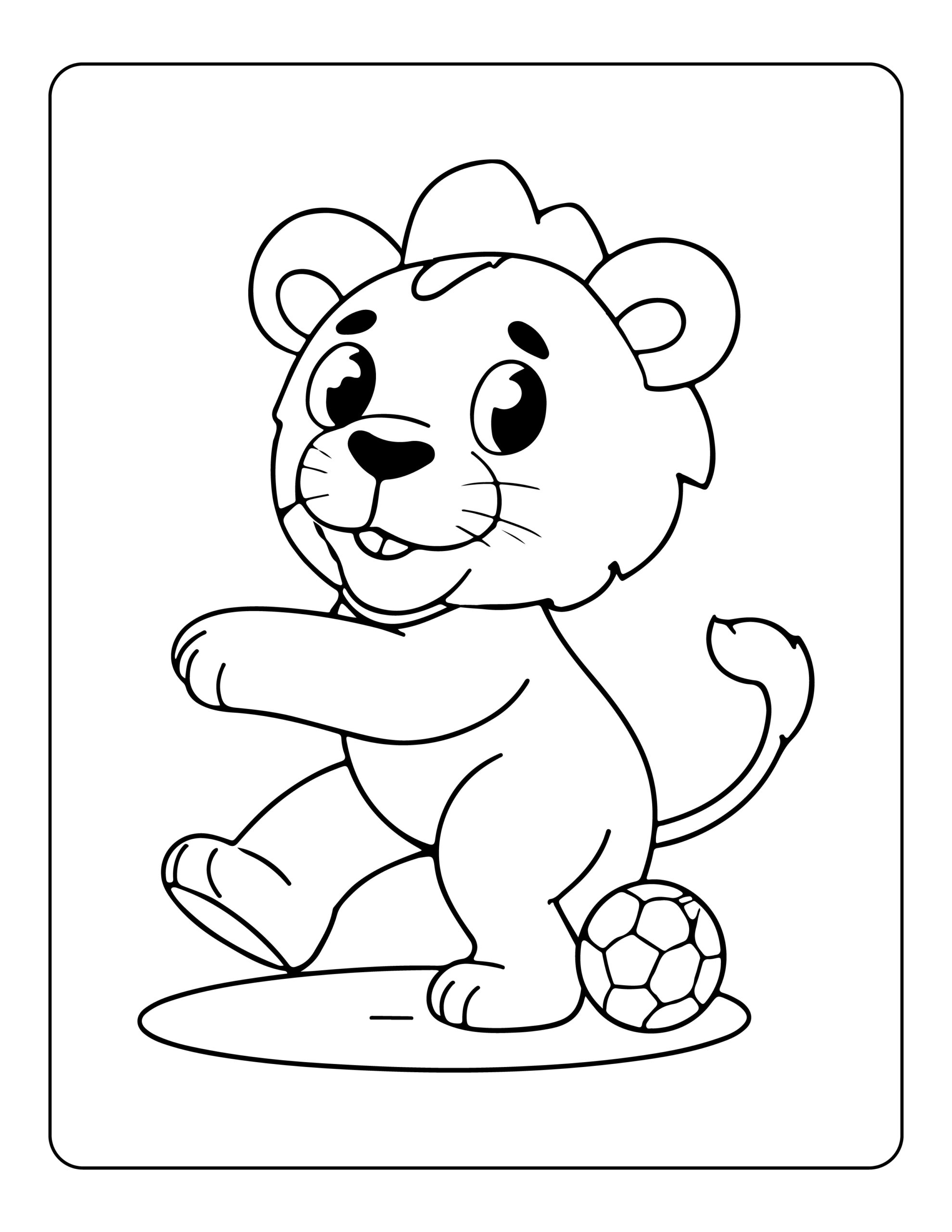 60 Free Lion Coloring Pages - Printable Cartoon Lion