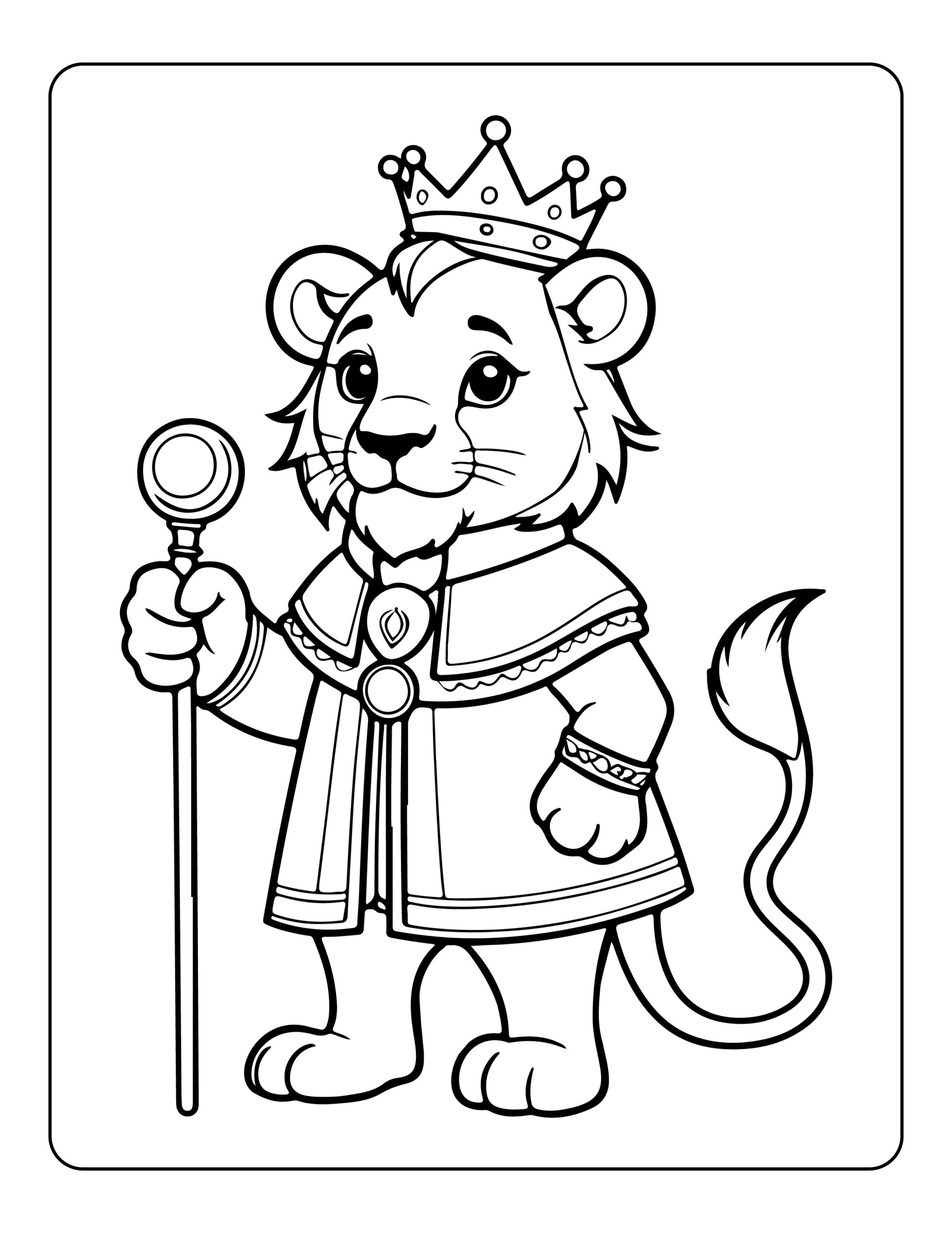 60 Free Lion Coloring Pages - Printable Cartoon Lion