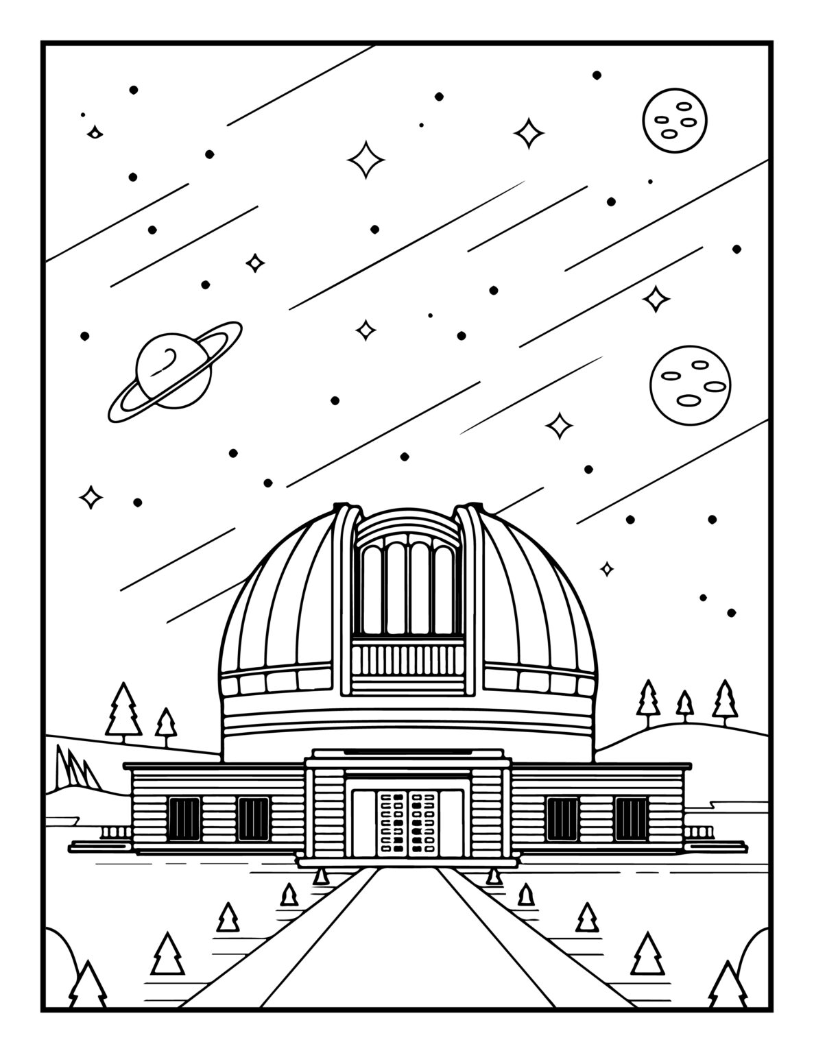75 Free Space Coloring Pages - Printable Rocket