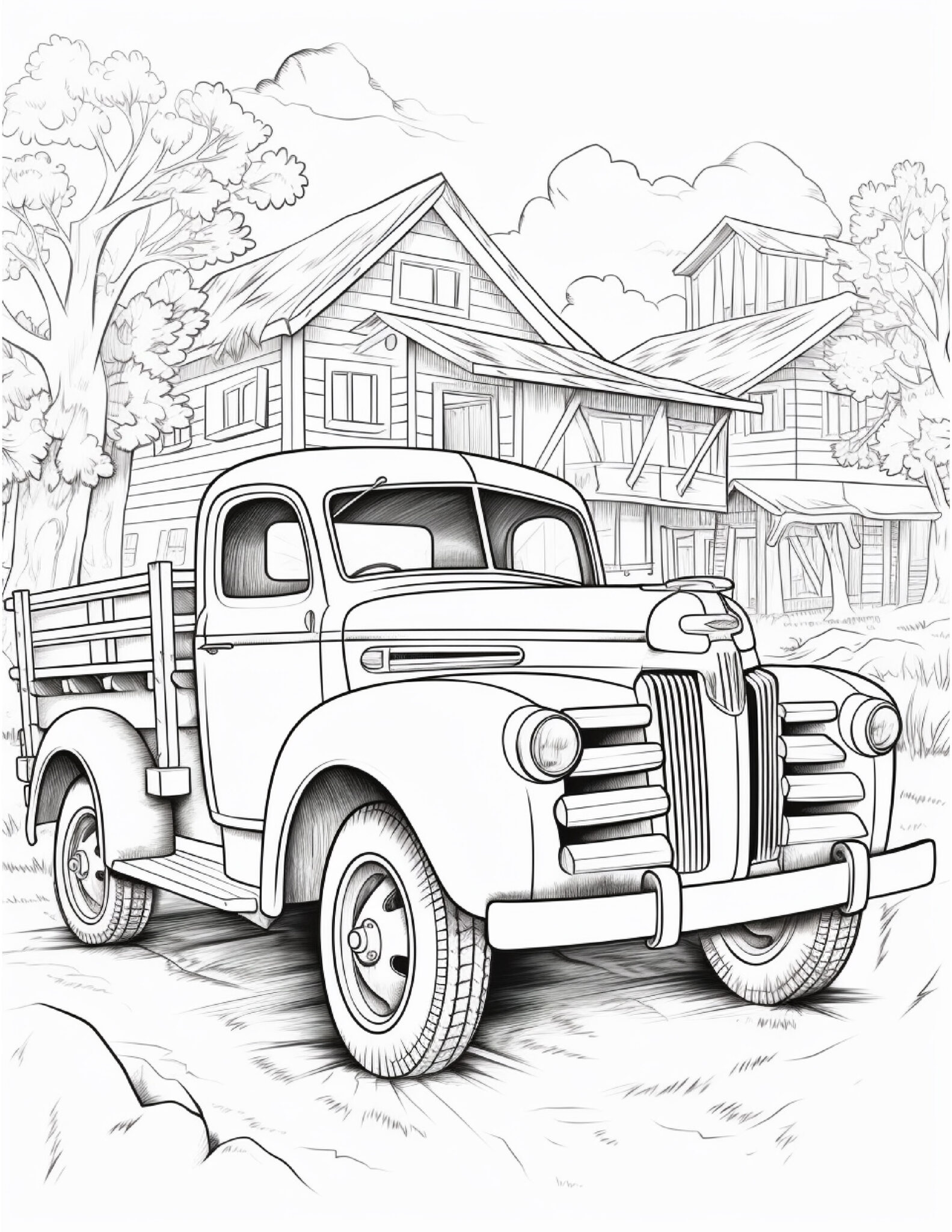 100 Free Truck Coloring Pages - Printable Fire Truck