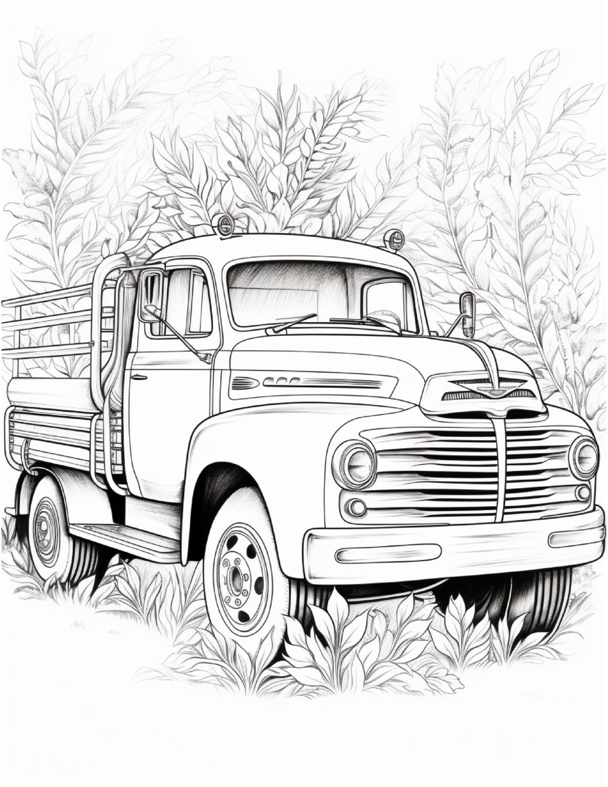 100 Free Truck Coloring Pages - Printable Fire Truck