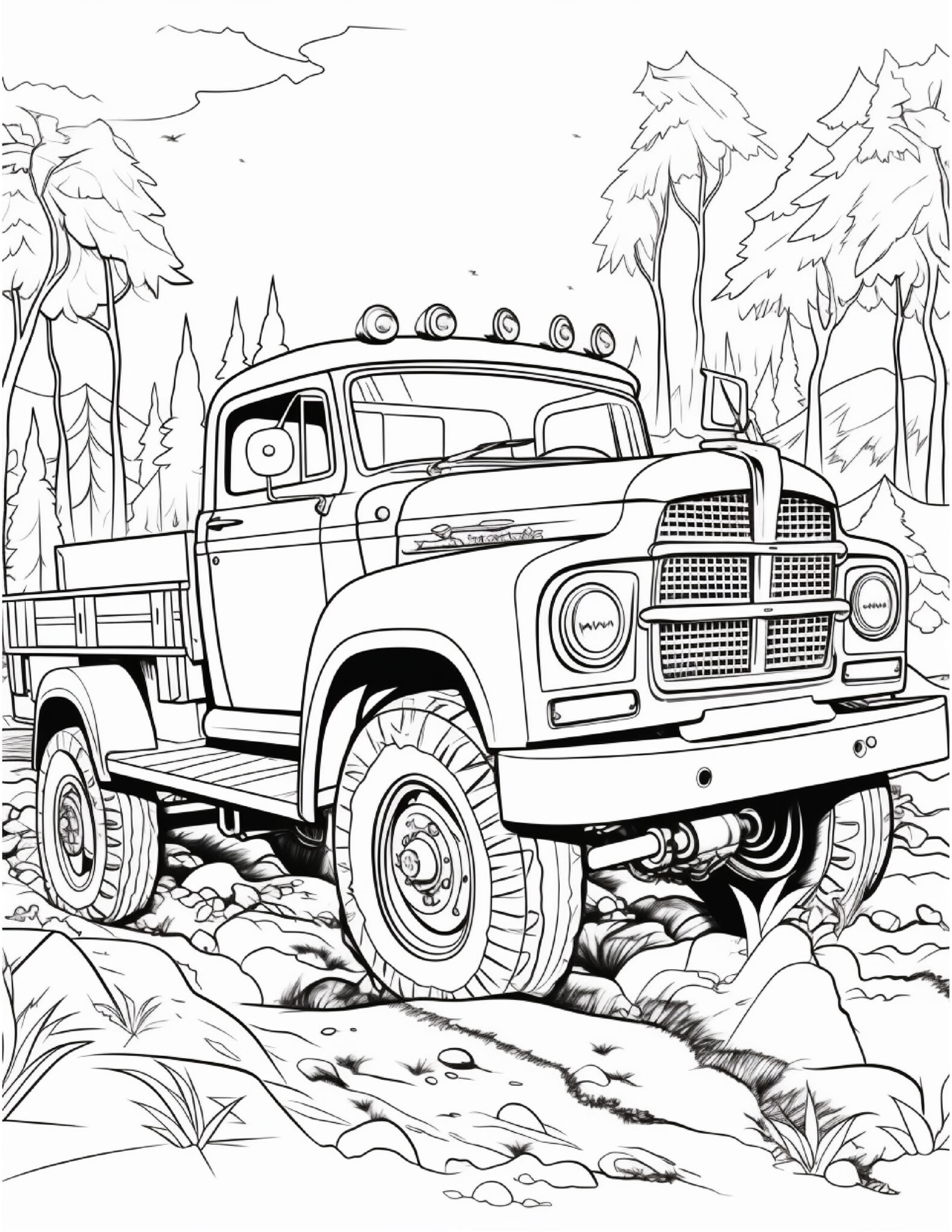 100 Free Truck Coloring Pages - Printable Fire Truck
