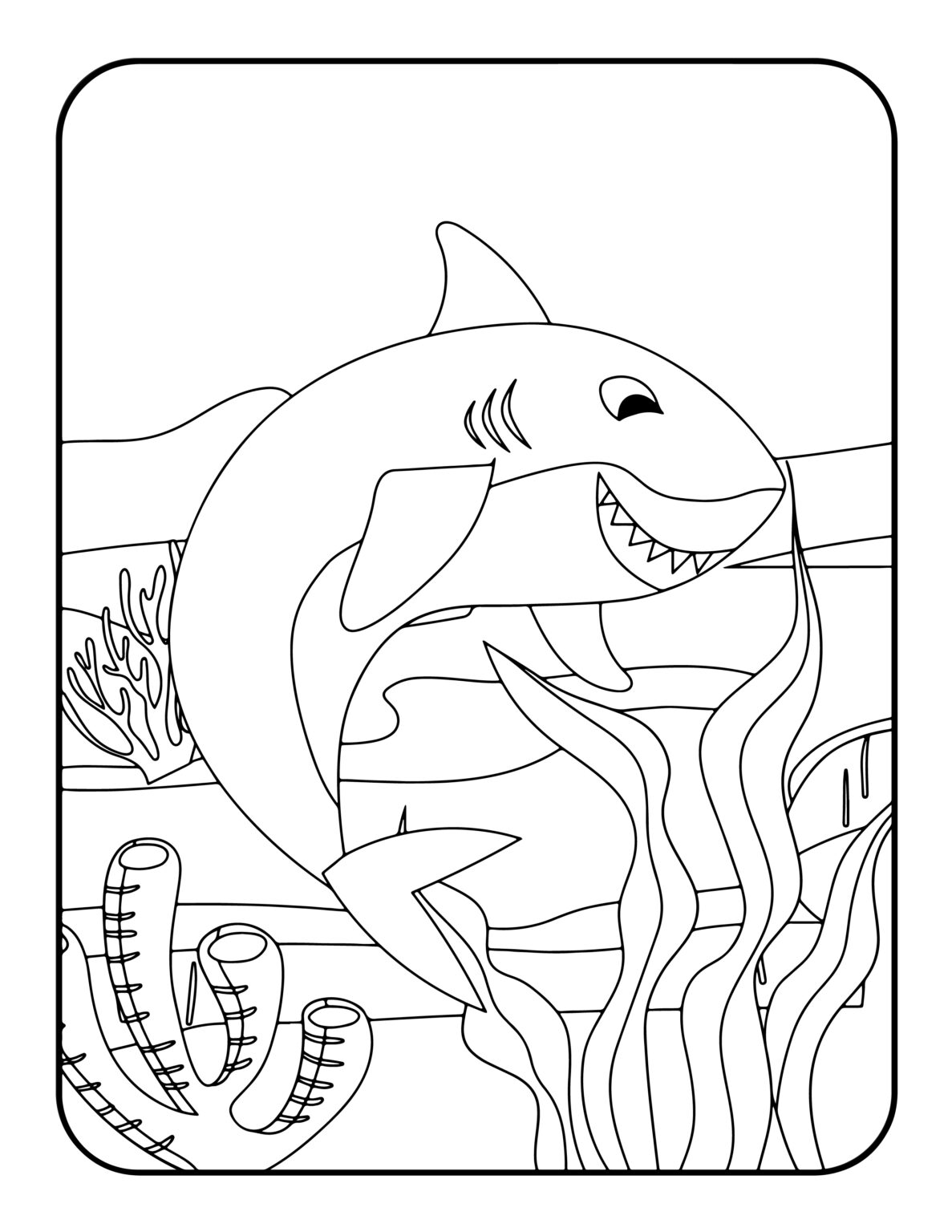 60+ Free Shark Coloring Pages - Printable