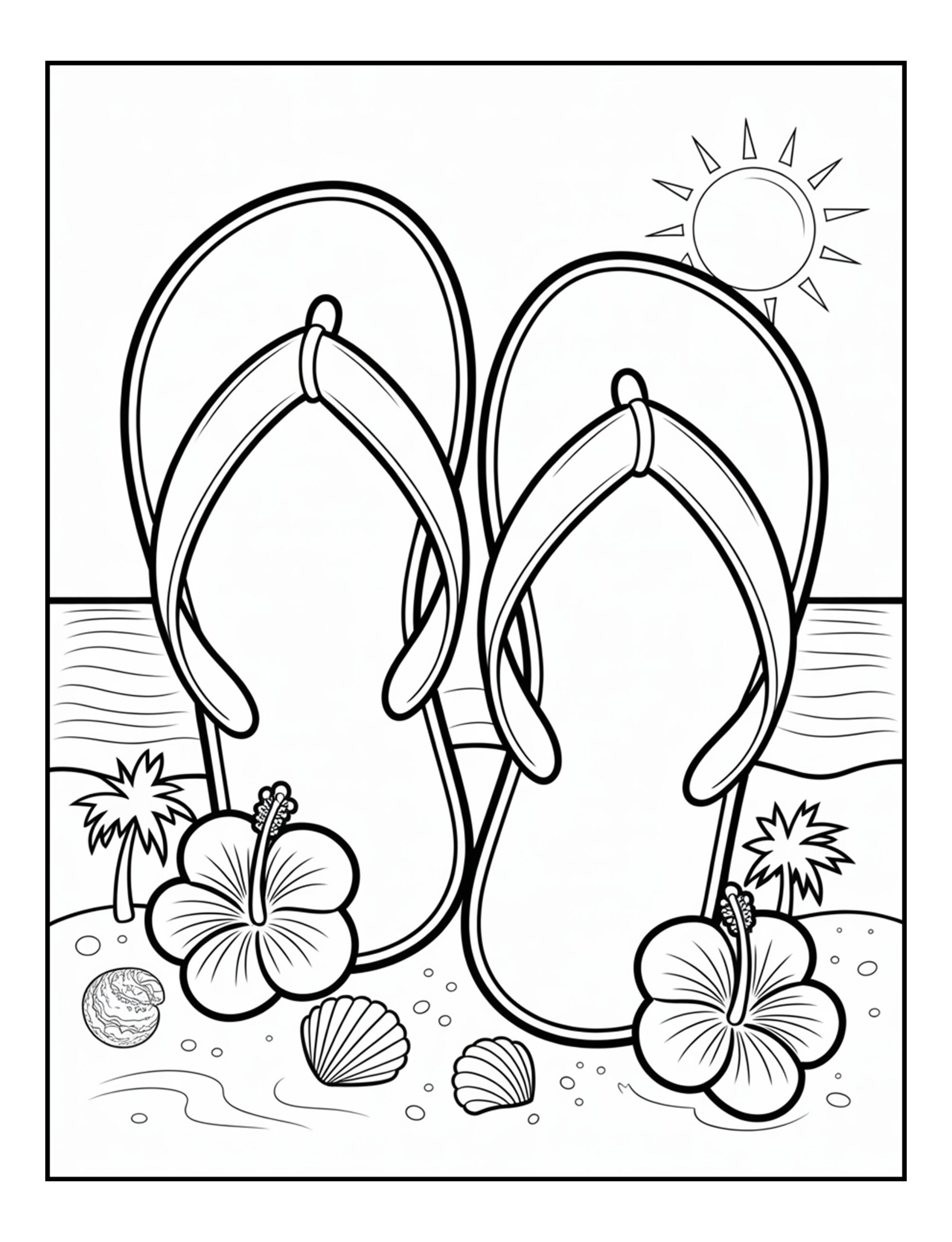 133 Summer Coloring Pages Printable - Free Beach & Vacation