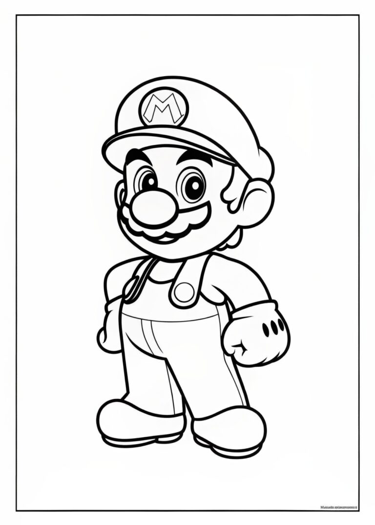 Best 25 Mario Coloring Pages - Free Printable Nintendo